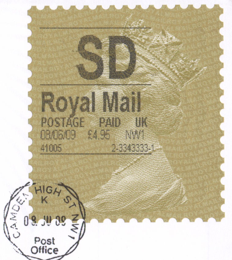 Great Britain Royal Mail Machin Head Postage Labels From Norvic 